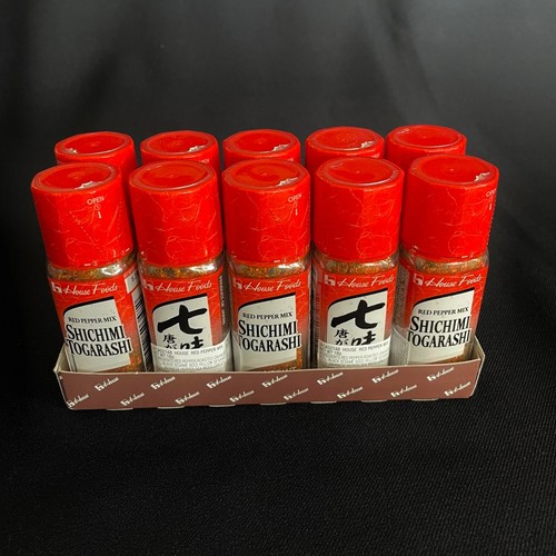 10 x 18g JAPANESE SHICHIMI TOGARASHI Red Pepper Orange Spice Made in ...