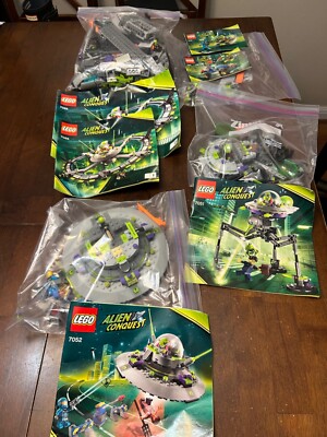LEGO Alien Conquest LOT Tripod Invader 7049 7050 7051 7052 + 7065 Read ...