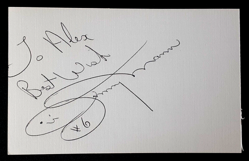 JIMMY MANN AUTHENTIC AUTOGRAPH / HAND SIGNED NHL HOCKEY SIGNATURE 10362 ...