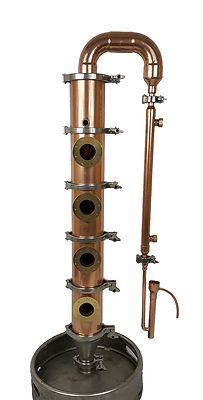 Copper 4' plate column, Distillation, Distillery, Still | eBay UK