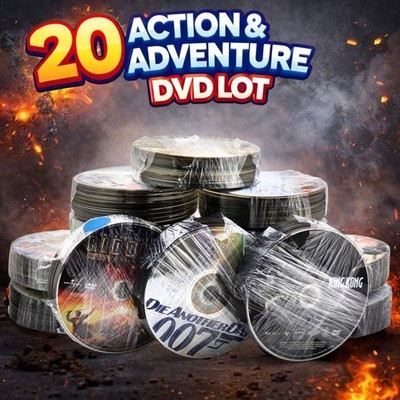 20 Action Adventure DVDs Lot – Hero, War & Spy Films – Movie Pack | eBay