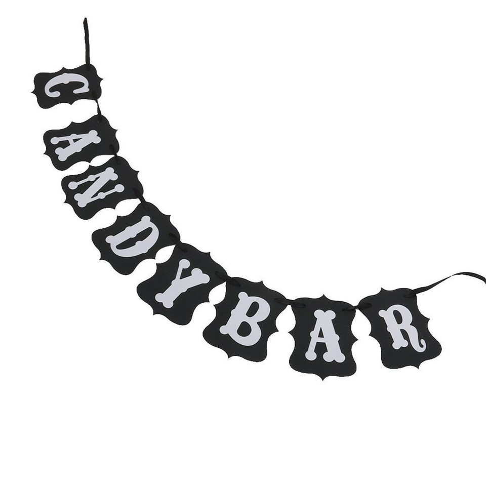 CANDY BAR Cardboard Garland Banner Wedding Party Decoration Photography ...