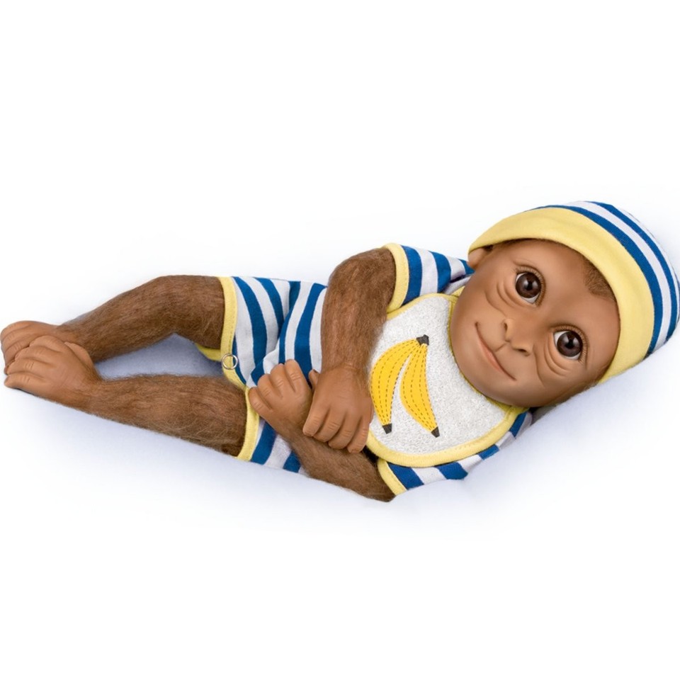 Ashton Drake Kirby So Truly Real Poseable Baby Monkey Doll | eBay