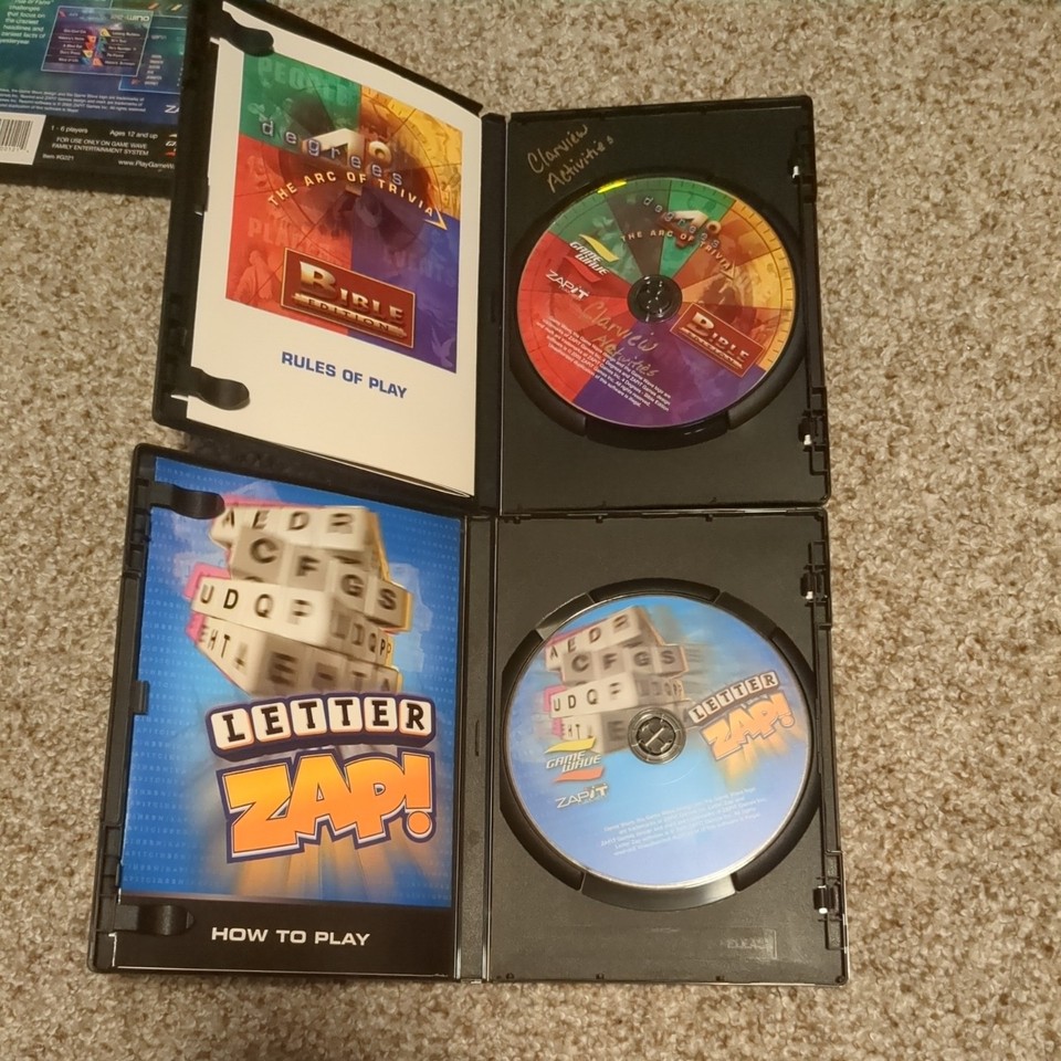 ZAPit GAME WAVE Family Entertainment System GEMZ 4 Degrees Bible Lock 5 ...