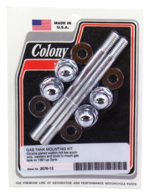 Colony 2076-10 Gas Tank Mounting Hardware Kit 91-17 Harley Dyna FXD ...