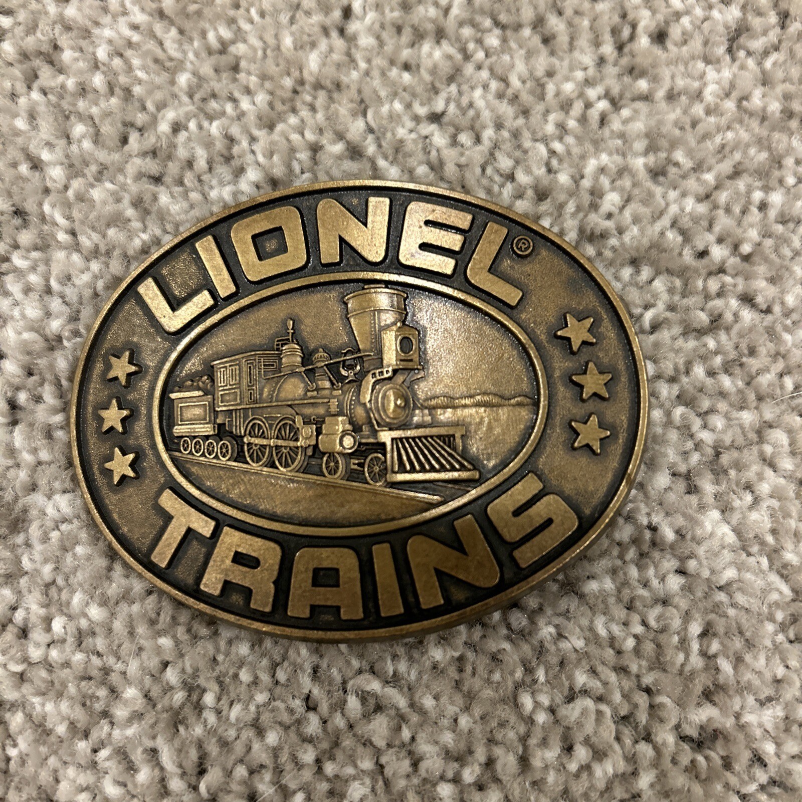 1978 MEN'S LIONEL TRAINS BELT BUCKLE LOCOMOTIVE ENGIN… - Gem