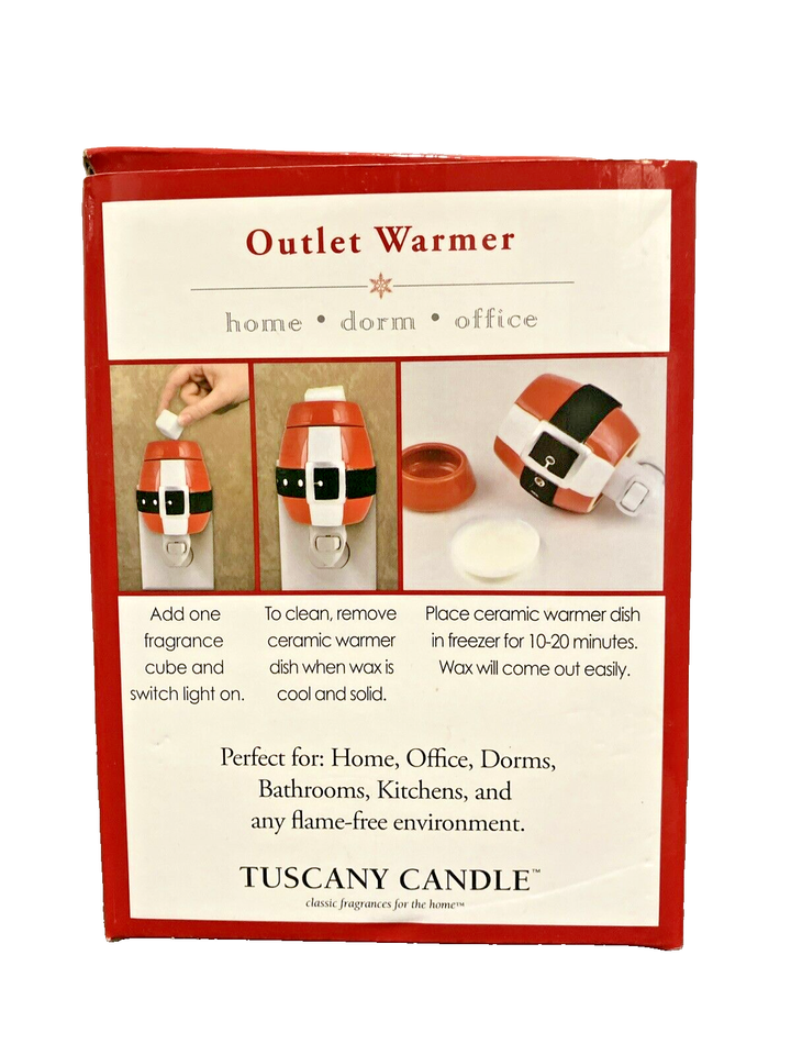 Tuscany Candle Plug In Outlet Warmer / Wax Melt Christmas Santa Claus ...