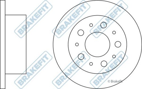 APEC BLUE Rear Pair of Brake Discs for Fiat Ducato RFL 2.0 Dec 2001-Dec ...