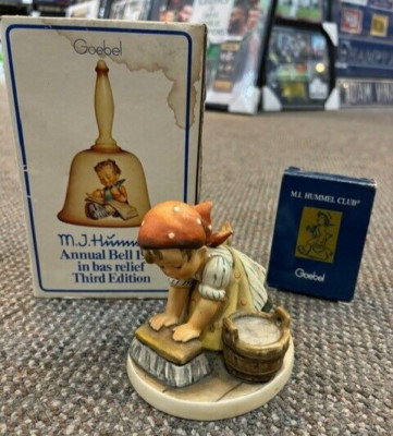 HUMMEL 3 Piece LOT Bell, Necklace and Figure BEAUTIFUL ORIGINAL PIECES ...