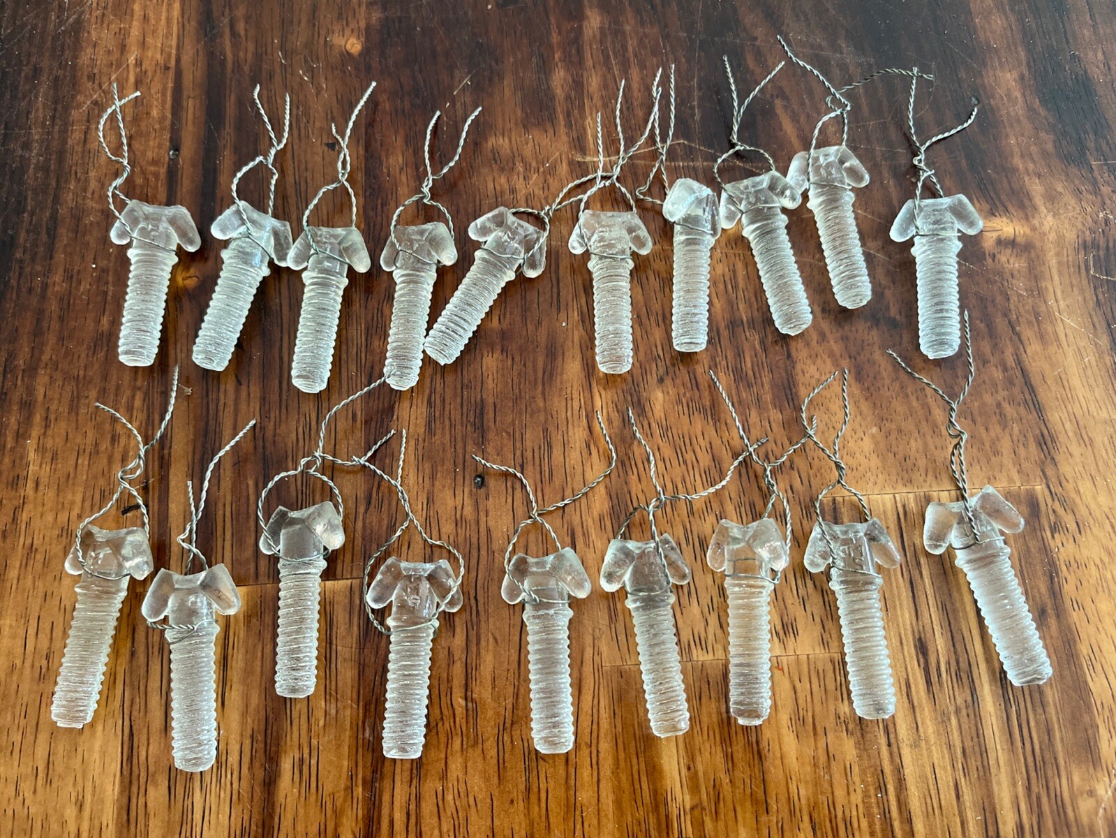 Qty.(19) NEON Light GLASS TUBE Mounting SUPPORT Standoff Wire Tie ...