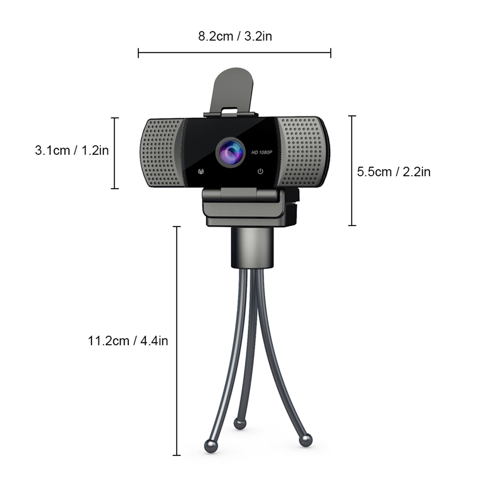 Full 1080P Wide Angle USB Webcam USB2.0 Drive-Free With Mic Cam I4O9 | eBay