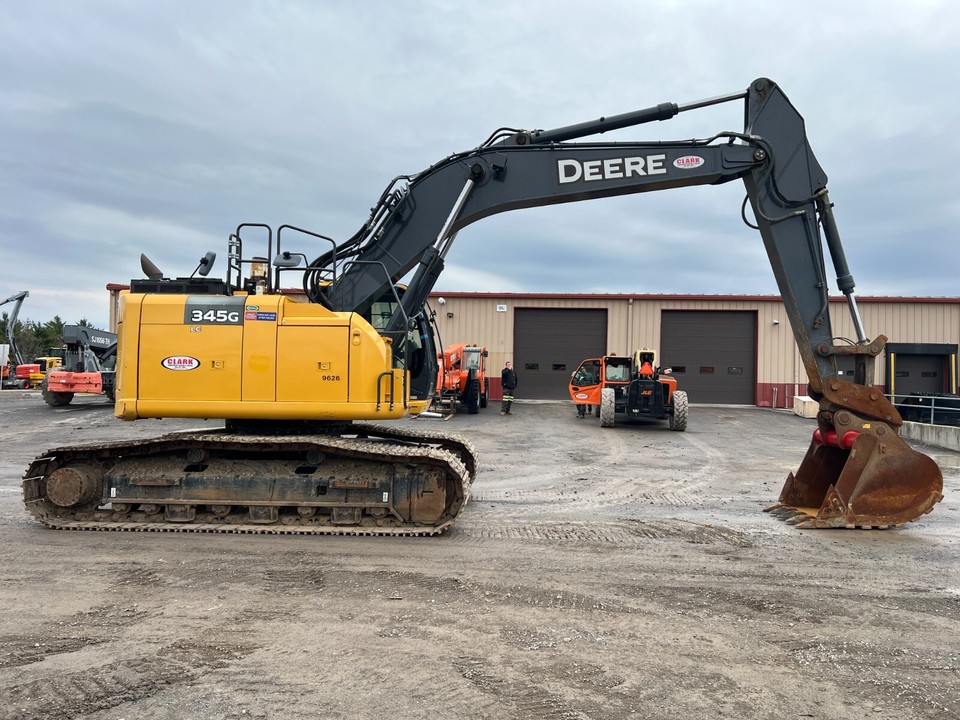 2019 John Deere 345G LC Hydraulic Excavator Trackhoe Cab A/C Aux Hyd ...
