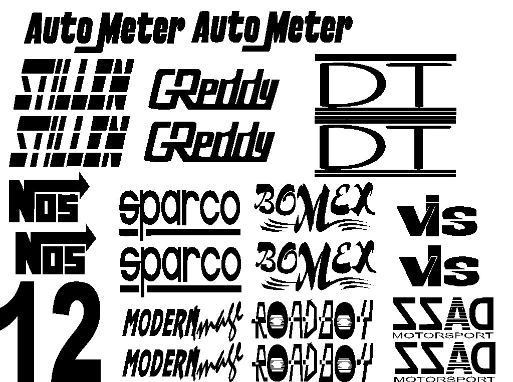 FAST AND FURIOUS SPONSOR LOGOS VINYL DECAL SIDE HOOD CAR TRUCK | eBay