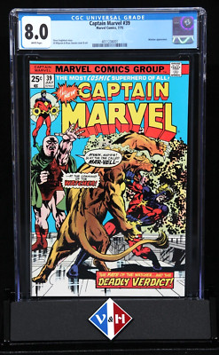 CAPTAIN MARVEL #39 ~ CGC 8.0 ~ The Watcher, Mar-Vel ~ Marvel (1975) | eBay