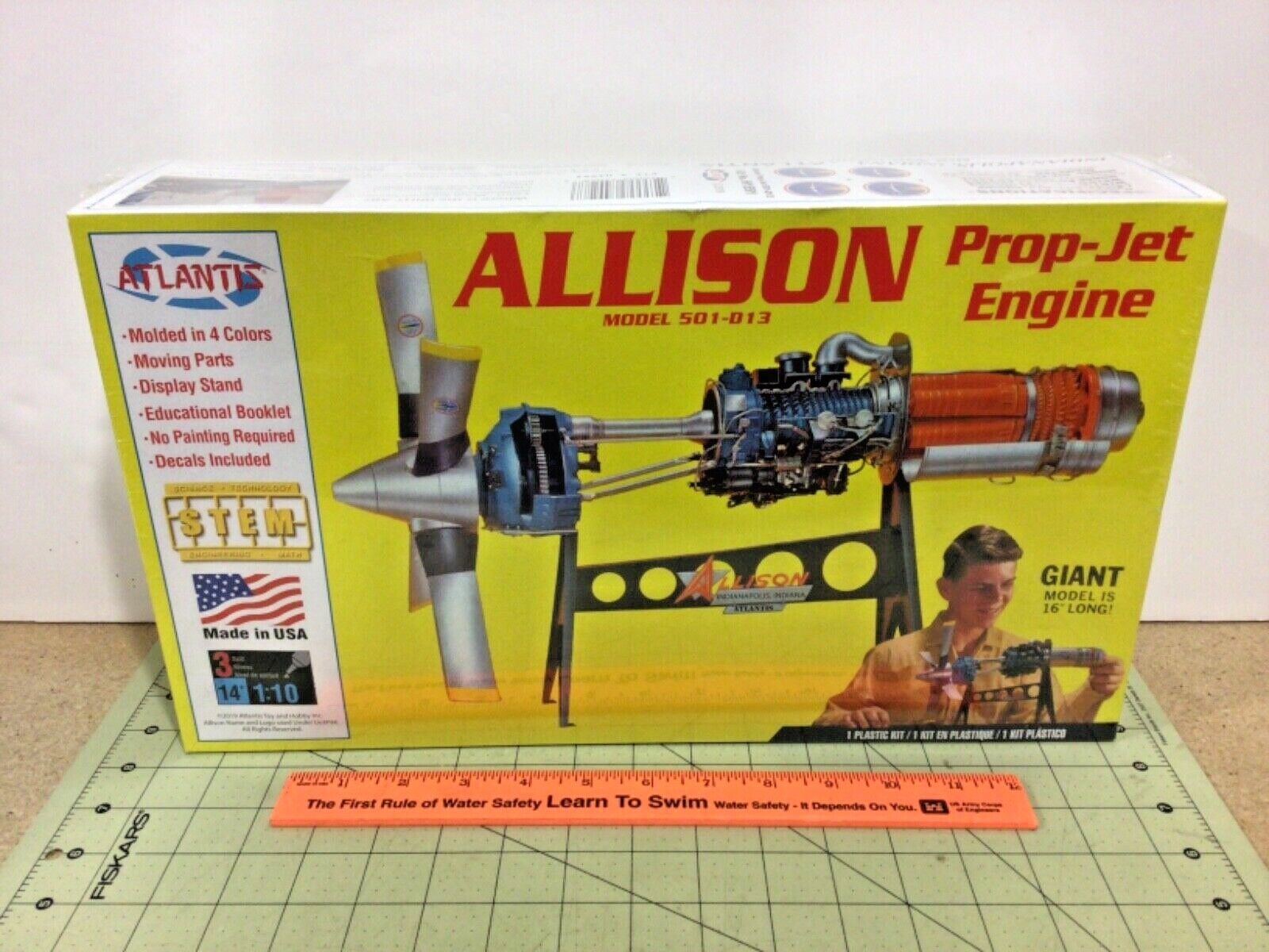 Atlantis 1:10 scale Allison Prop-Jet 501-D13 engine kit! Sealed! FREE ...