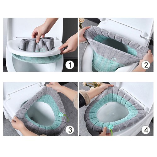 Bathroom Toilet Pad Cushion with Handle Thicker Soft Washable ...