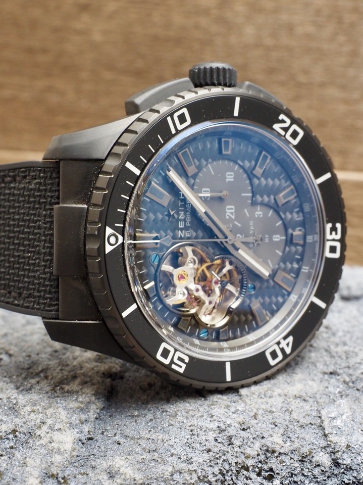 Zenith Stratos Spindrift Ltd Edition Carbon 99.99% LNIB 75.2060.4061/21 ...