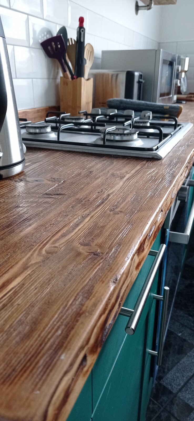 Bespoke rustic kitchen worktops soild pine wood 40mm thk | eBay UK