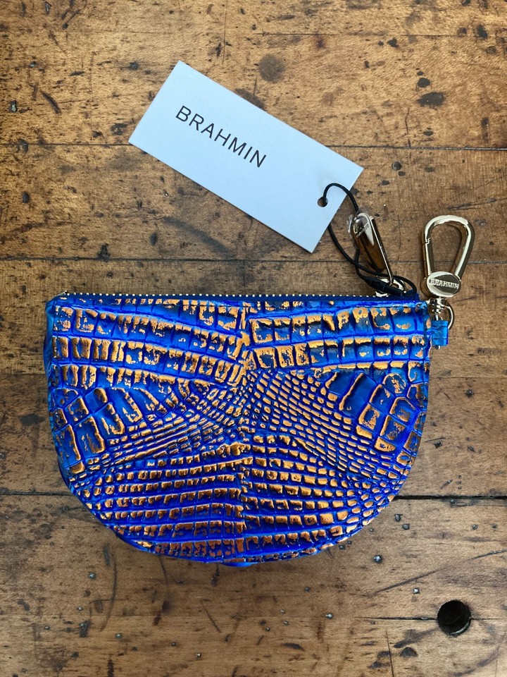 Brahmin Britt Deep Azure Melbourne Leather Coin Wallet---NWT | eBay