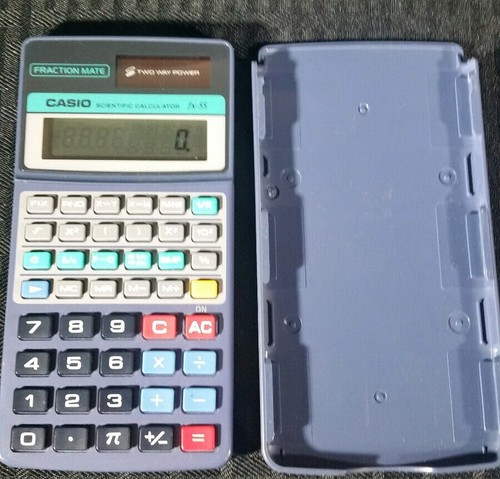 Casio Fx-55 Scientific Calculator Fraction Mate (tested works) | eBay