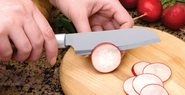 Rada Oak Block Set S58 - 7 Kitchen knives, 13 slot Block USA made ...