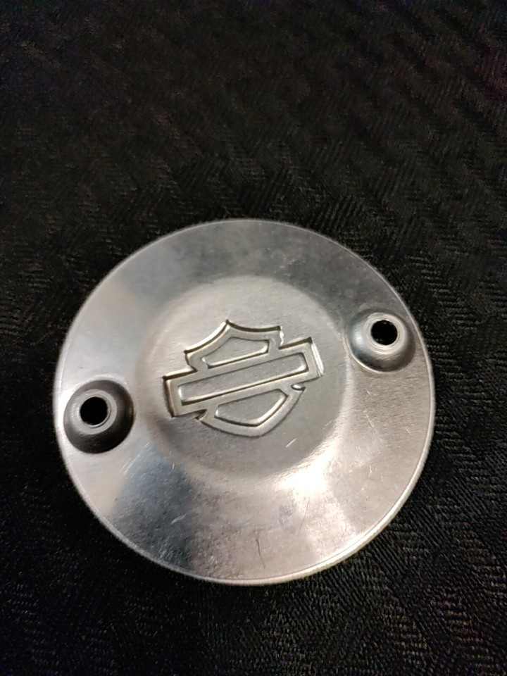 Harley Timer Points Cover Silver Bright OEM M8 Touring Softail Glide ...