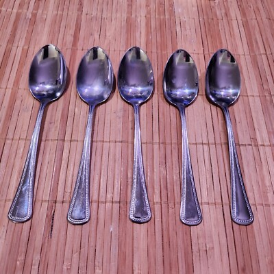 SET OF (5) ONEIDA ONEIDACRAFT NEEDLEPOINT-BEADED ARTISTRY 6" STAINLESS ...