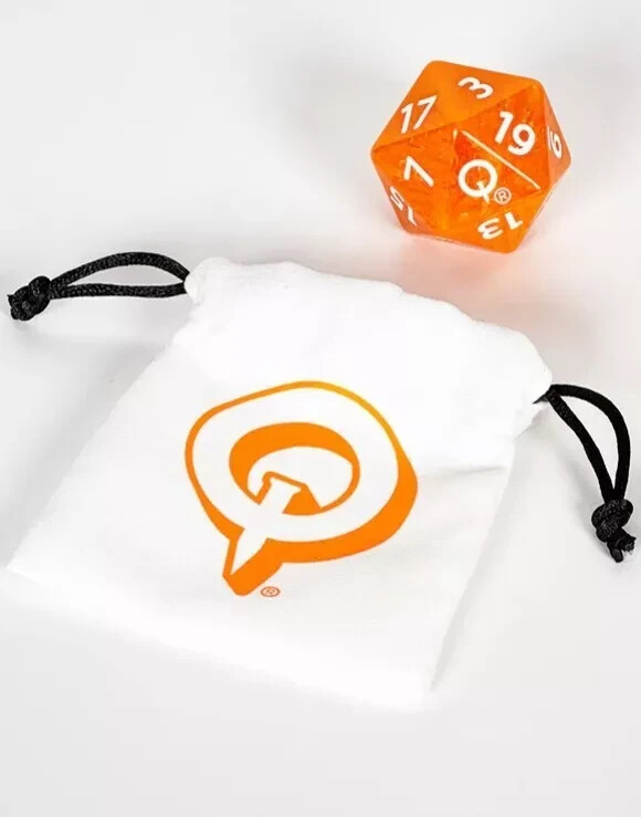 Quakecon 2024 Convention Oversized D20 D&D Resin Orange Dice Figure ...