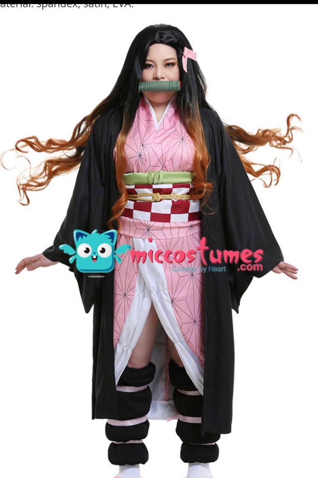 Nezuko Costume Demon Slayer Halloween Cosplay Suit SM… - Gem