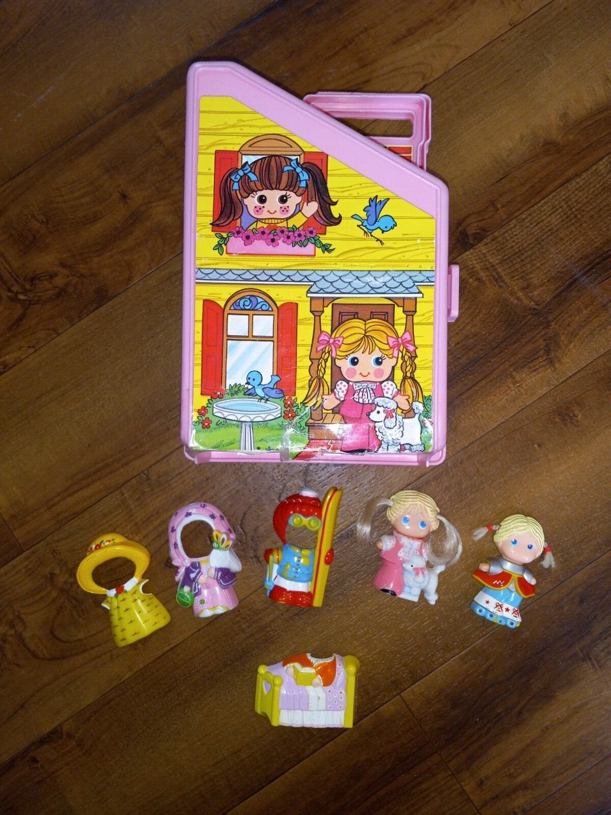 Vintage Dolly Pops Pink House Dolls and Playset Lot 1979 1981 ...