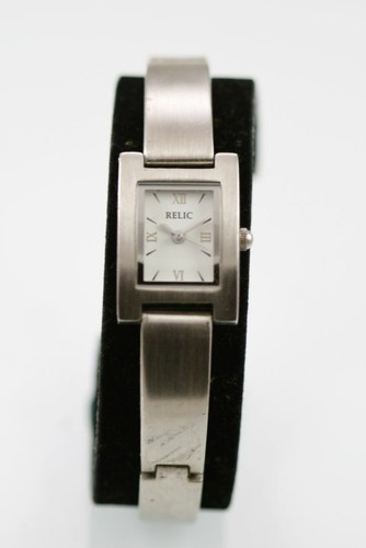 Relic Women Watch Stainless Steel Silver Water Resistant Battery White ...