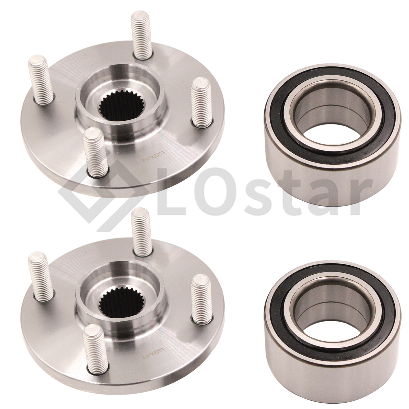 Pair(2) Front Wheel Hub & Bearing Assembly Fits Toyota Yaris 2007 ...