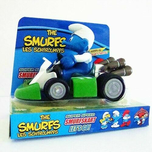 SUPER SPEED PULL BACK DIECAST RACING KART CAR THE SMURFS LES ...