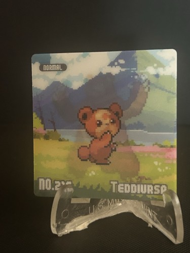 Pokémon Eif origin Gameboy Lenticular Teddiursa/ursaring #FF | eBay