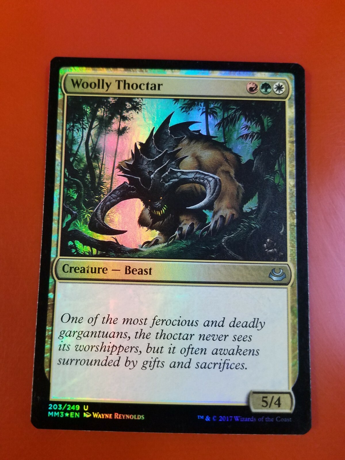 1x Woolly Thoctar | FOIL | Modern Masters 2017 | MTG Magic Cards | eBay