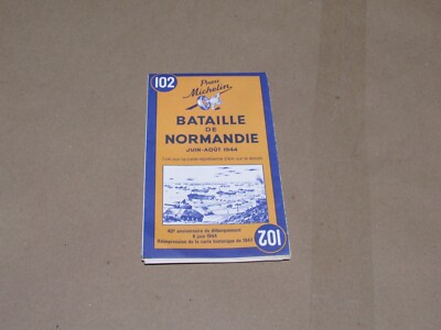 Michelin Battle of Normandy Map Reproduction of 1944 Map | eBay
