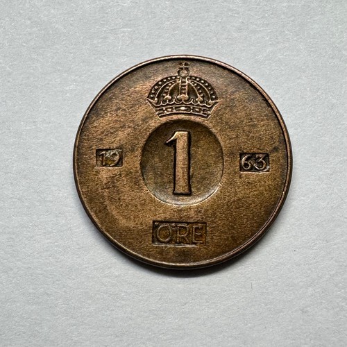 1963 Sweden 1 Ore - Beautiful Coin - #B-015 | eBay
