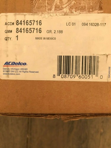 ACDelco 84165716 Ignition Housing | eBay