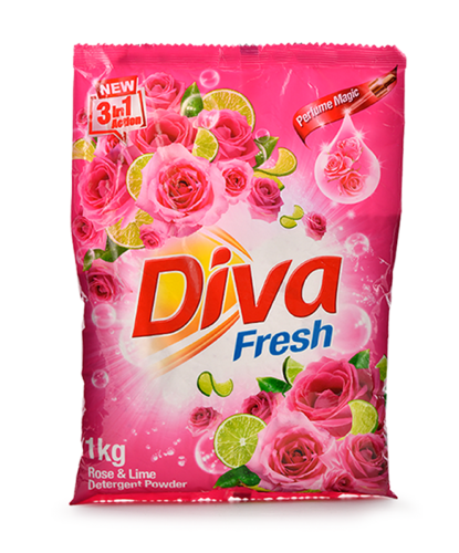 Diva Detergent Washing Powder Rose & Lime Laundry Clean Machine & Hand ...