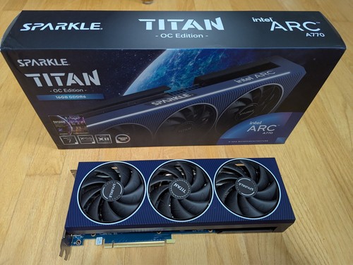 SPARKLE Intel Arc A770 TITAN OC Edition 16GB GPU (A770T-16GOC) | eBay