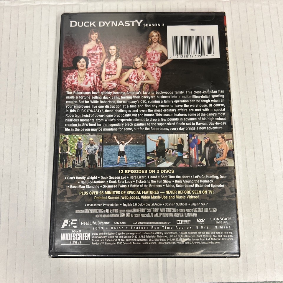 Duck Dynasty, Season 3- DVD, 2 Disc Collection, Brand New | eBay