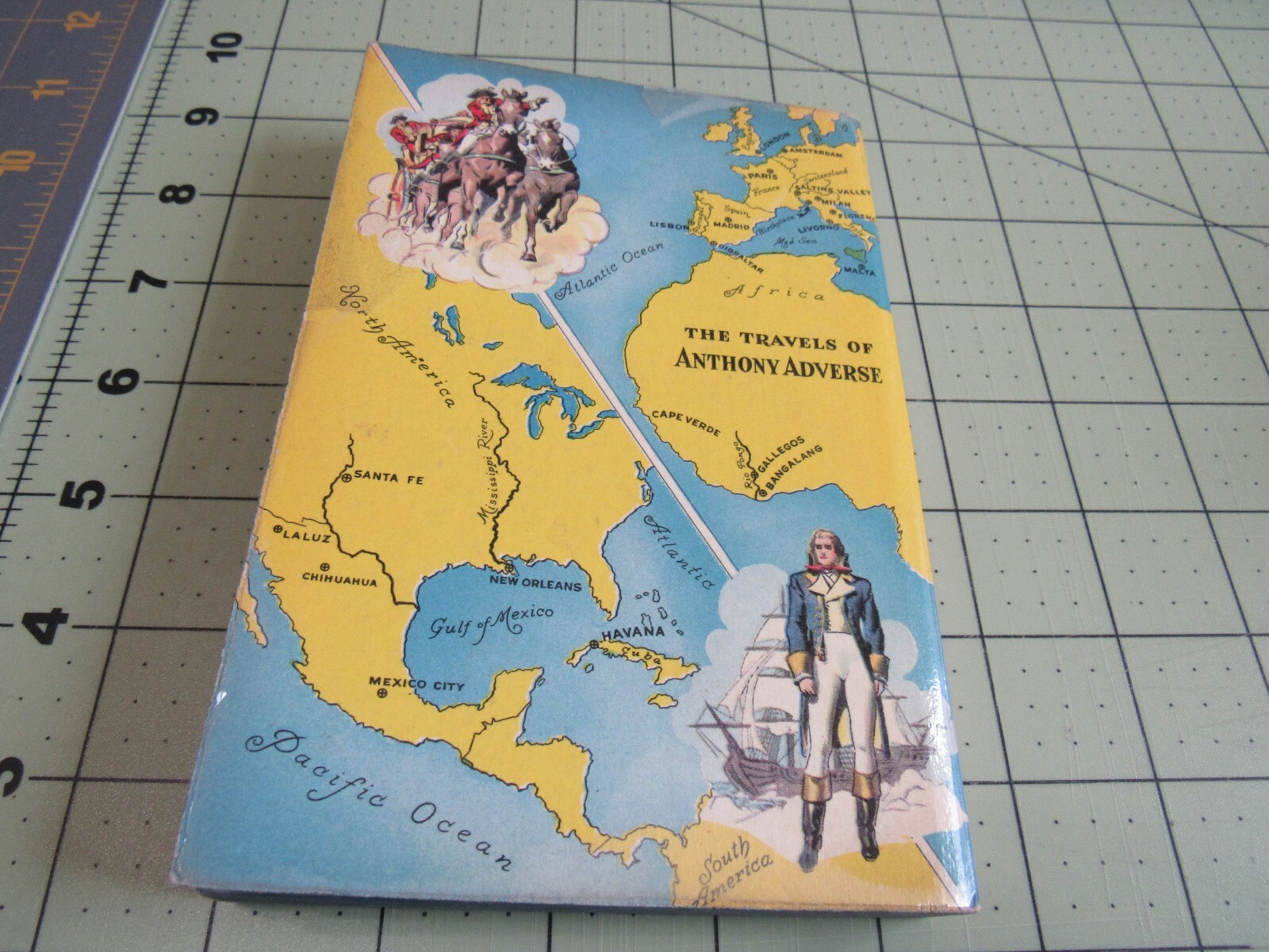 ANTHONY ADVERSE IN AFRICA BY HERVEY ALLEN (1949) Dell PULP ERA Mapback ...