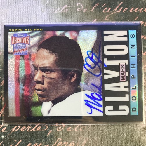 2001 Topps Archives Reserve MARK CLAYTON Autograph Rc REFRACTOR ...