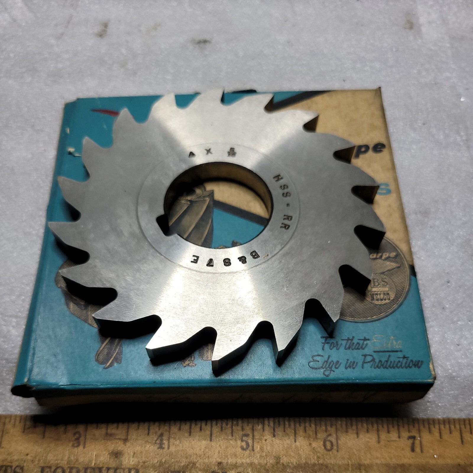 BROWN & SHARPE 4" x 5/16" x 1 1/4" STRAIGHT TOOTH Side Milling Cutter ...