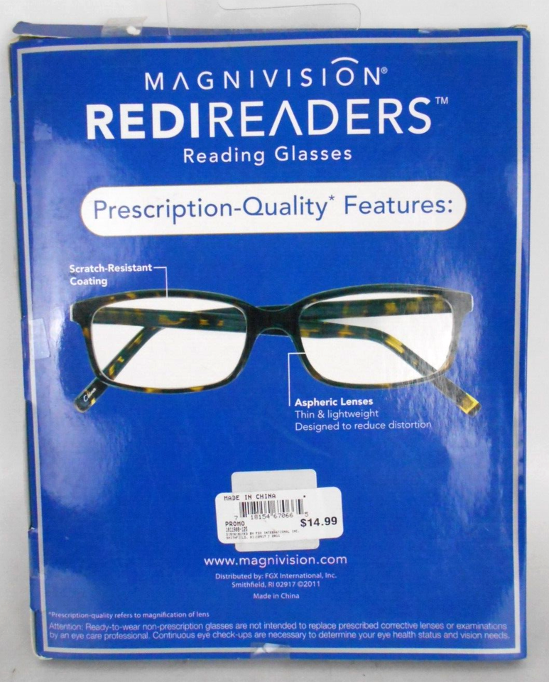 3 READING GLASSES REDI READERS by MAGNIVION +2.25 | eBay