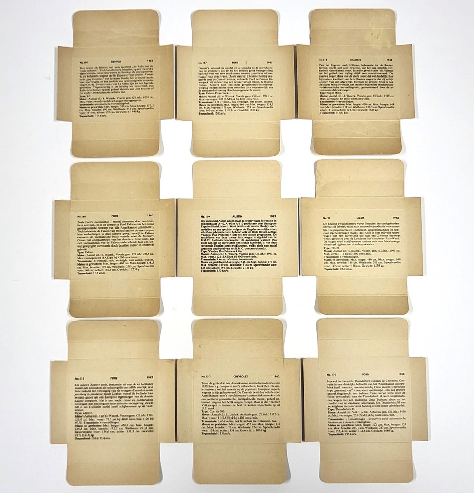 Carte Da Fumare Virginia Vintage Full Speed Serie Auto 9x BD595 | eBay