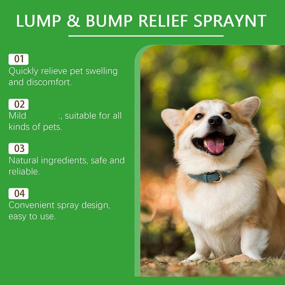 LUMP&BUMP Pet Body Care Spray 89ml Dog Cat Disco mfort Swelling Relief ...