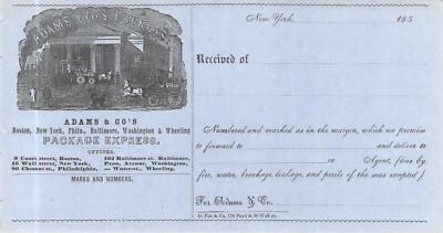 185x ADAMS EXPRESS NEW YORK WALL STREET INVOICE CHECK RECEIPT | eBay