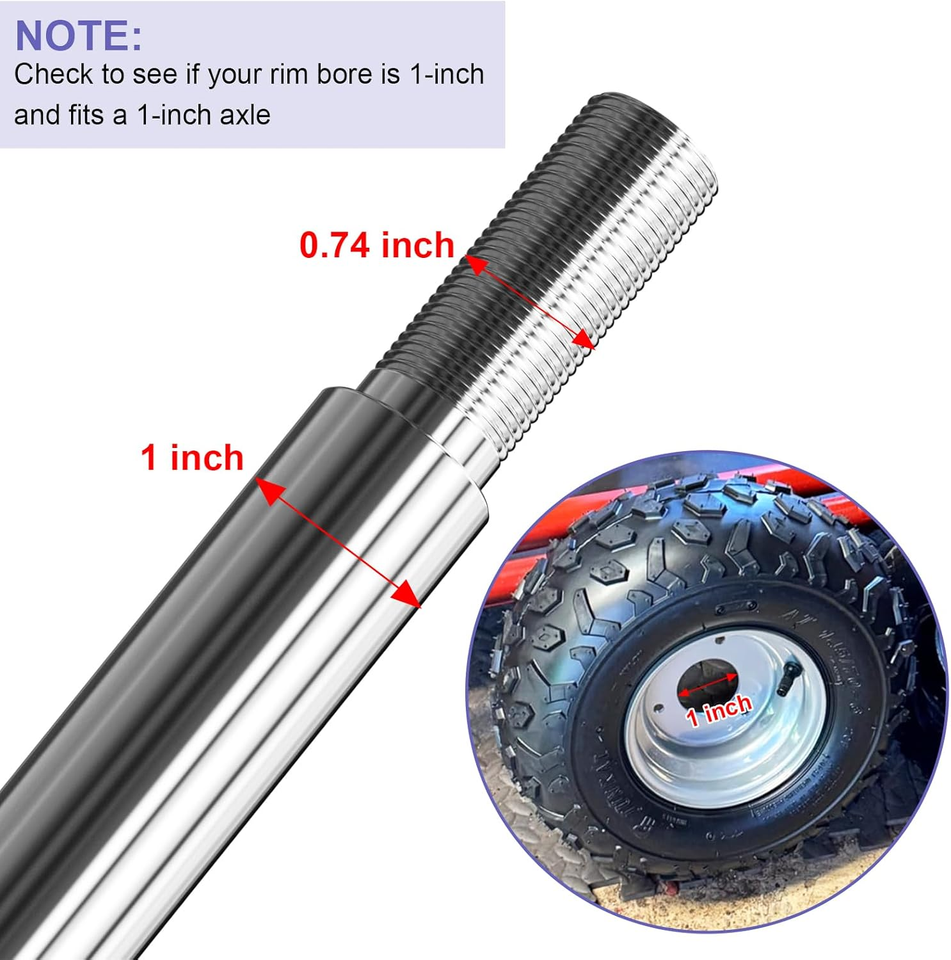 Heavy Duty 44" Go Kart Live Axle Kit with Bearings for DIY Projects | eBay