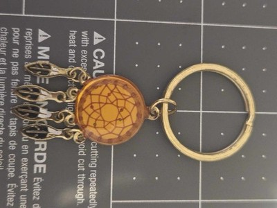Dream Catcher Keychain Small Enamel Metal Dangle Feathers Key Ring | eBay